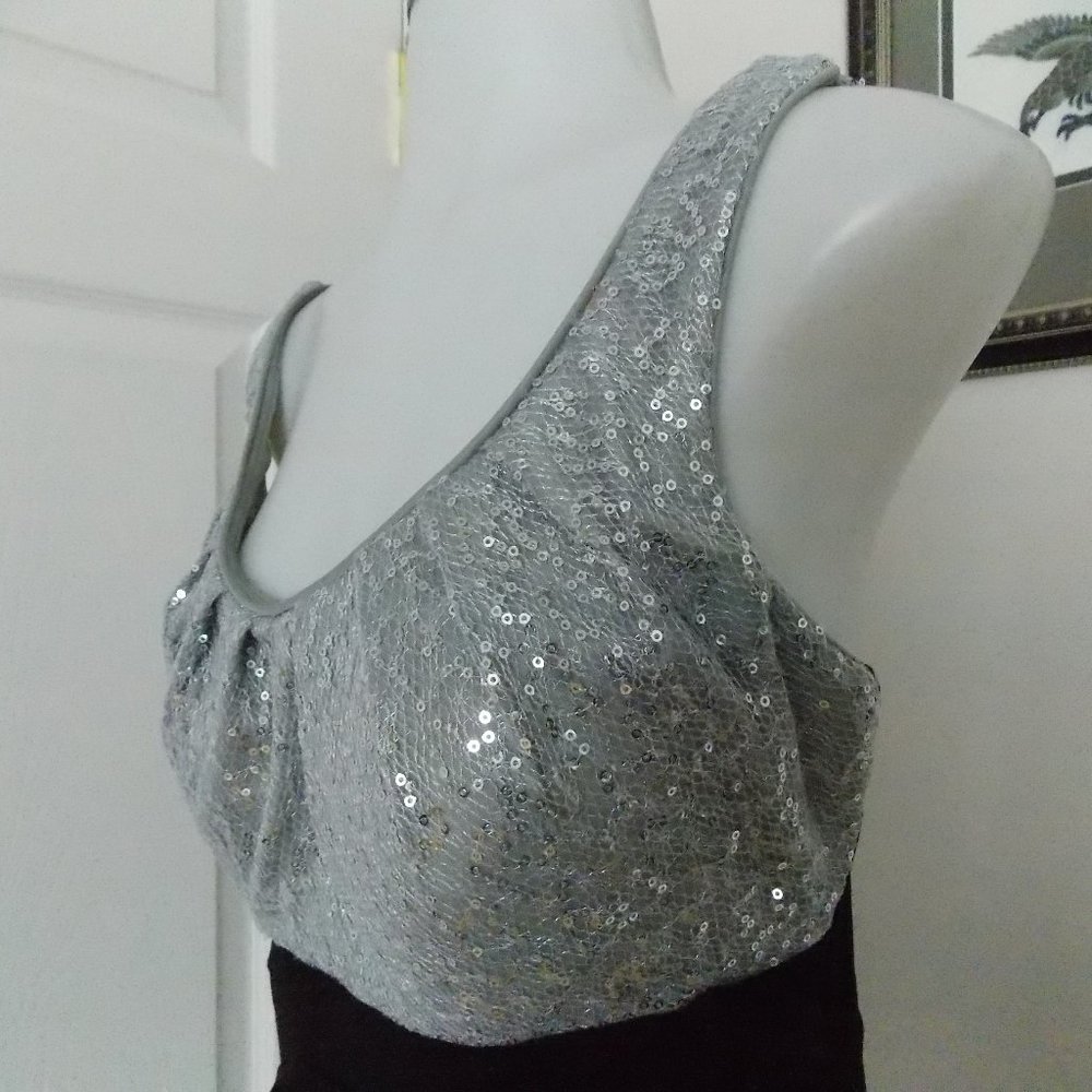 Ruby Rox Little Black And Silver Dress Size M - Gem